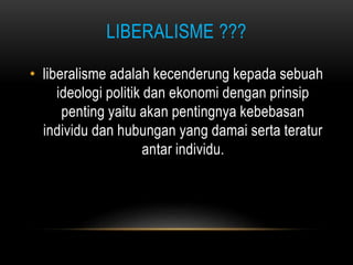 Pancasila dan liberalisme | PPTX