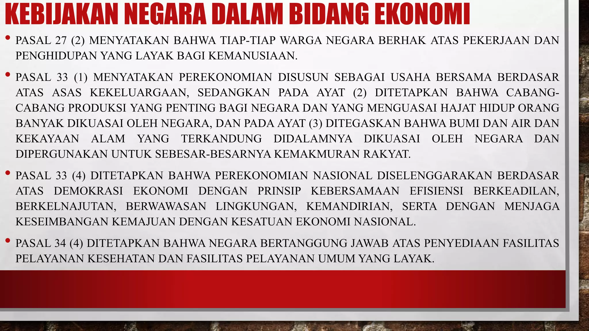 Penjabaran Pancasila dalam Pasal UUD 1945 dan Kebijakannya | PPTX