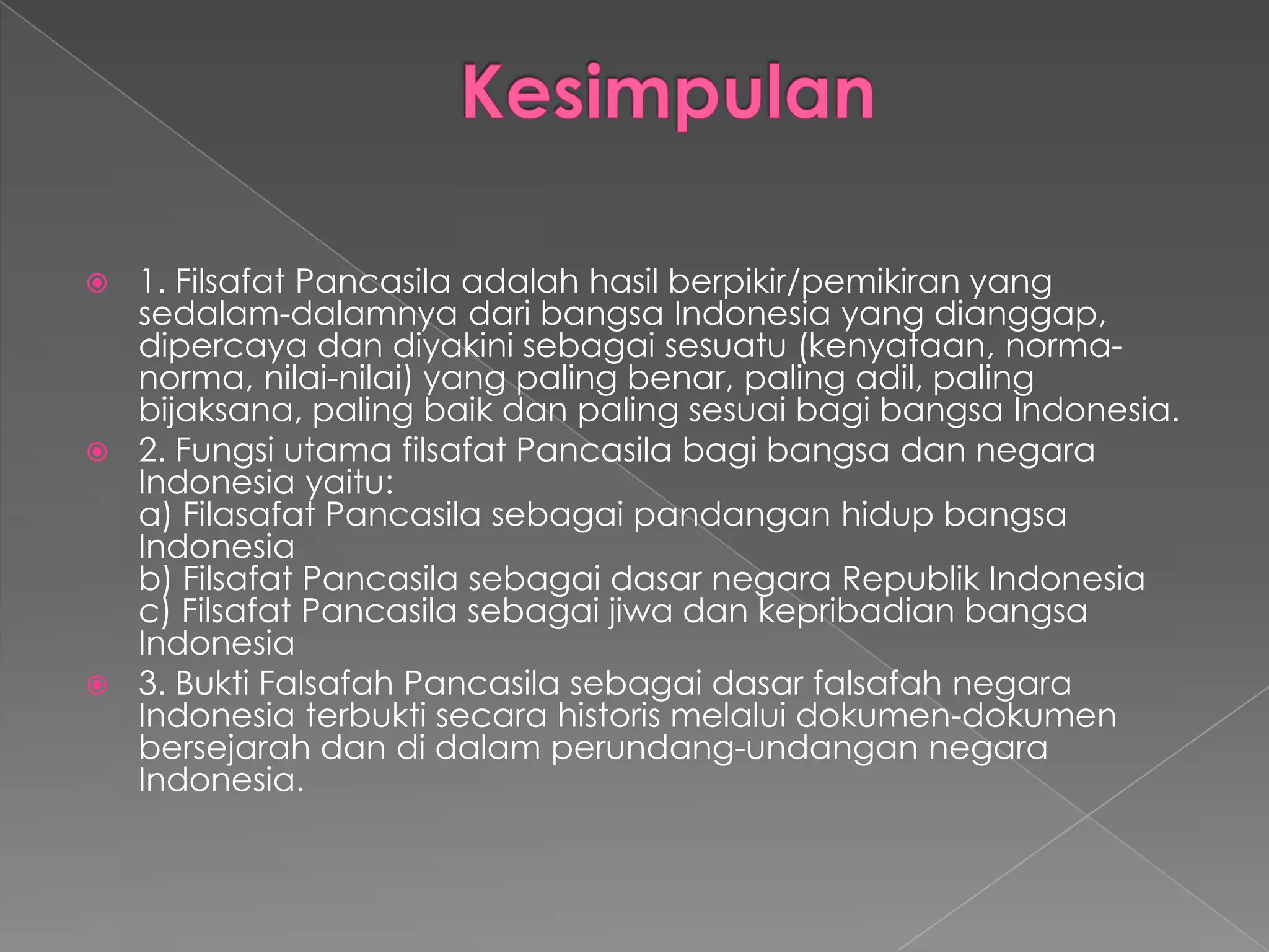 Pancasila sebagai Dasar Falsafah Negara Indonesia | PDF