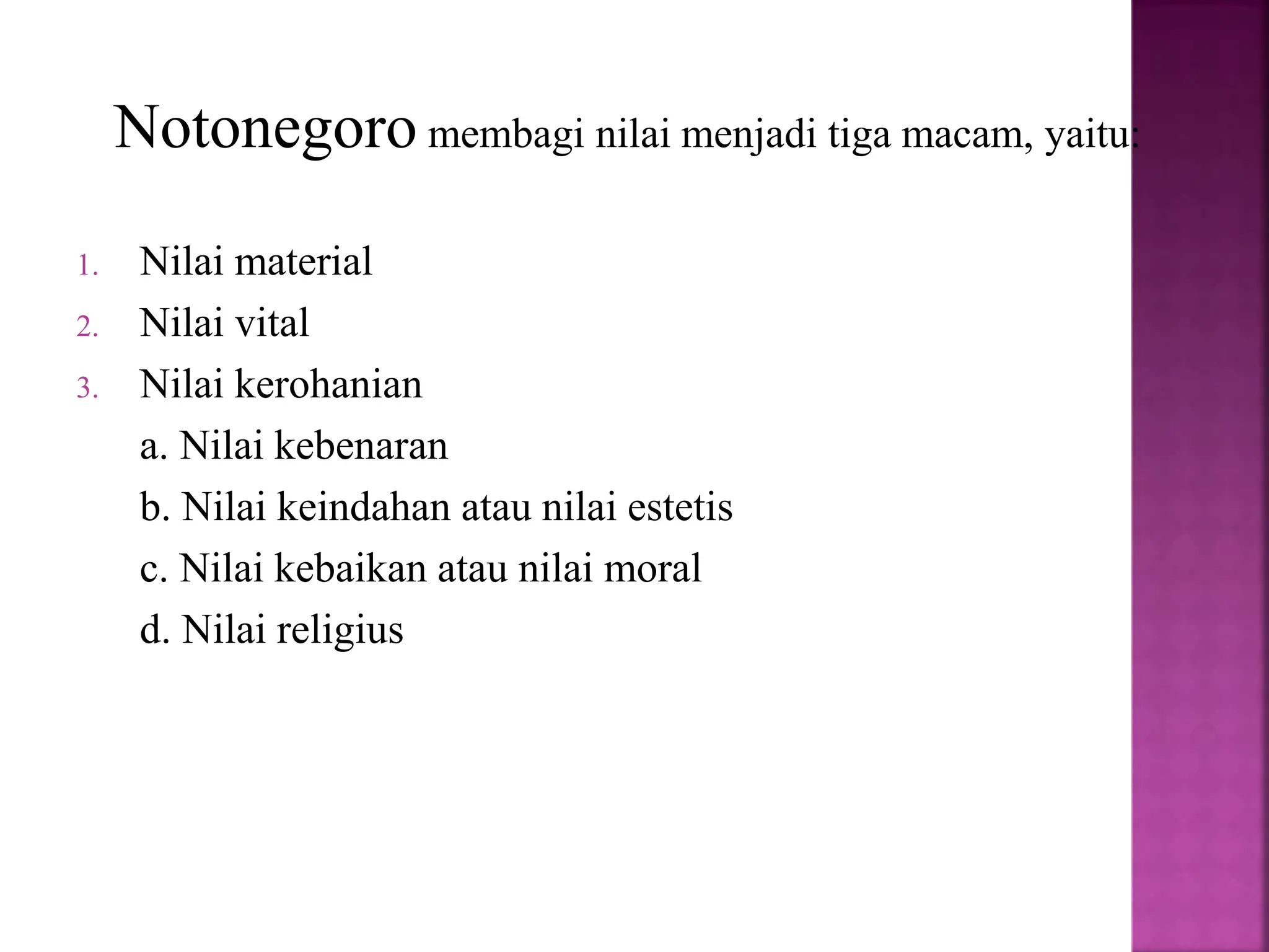 Pancasila sebagai sistem nilai negara indonesia | PPTX