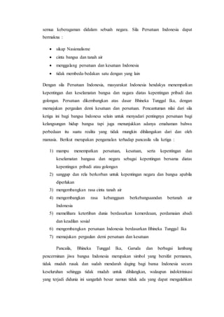 Pancasila sebagai alat pemersatu bangsa | PDF