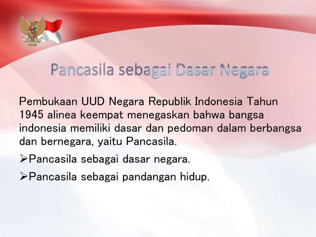 Pancasila Sebagai Dasar Negara | PPTX