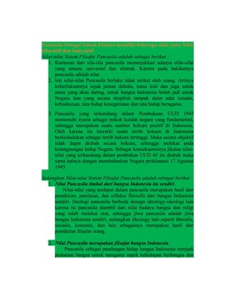 Pancasila sebagai ideologi negara dan dasar negara | DOC