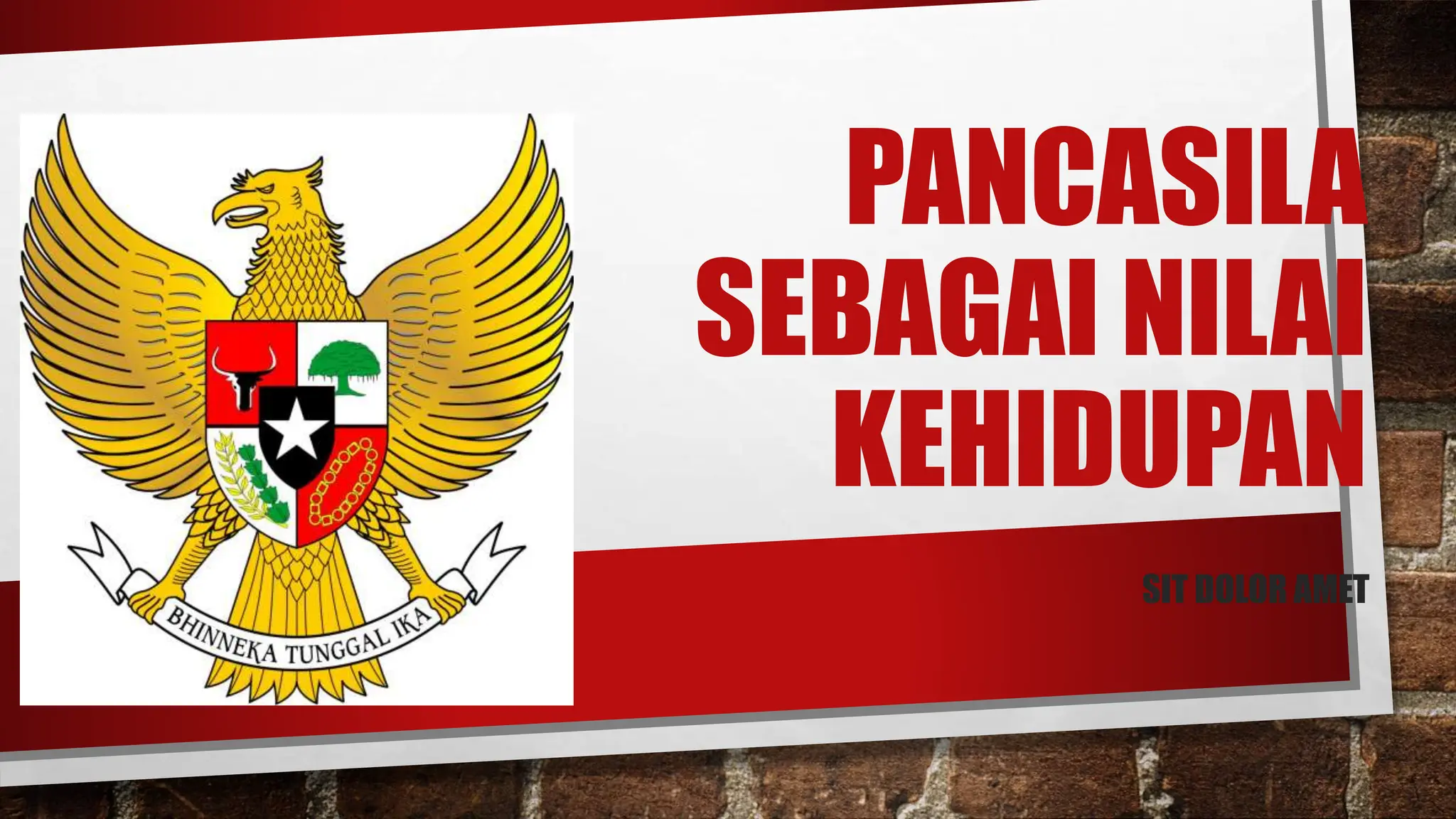 Pancasila Sebagai Nilai Kehidupan powerpointpptx | PPTX