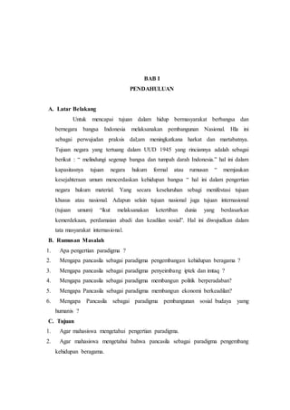 Pancasila sebagai paradigma | PDF