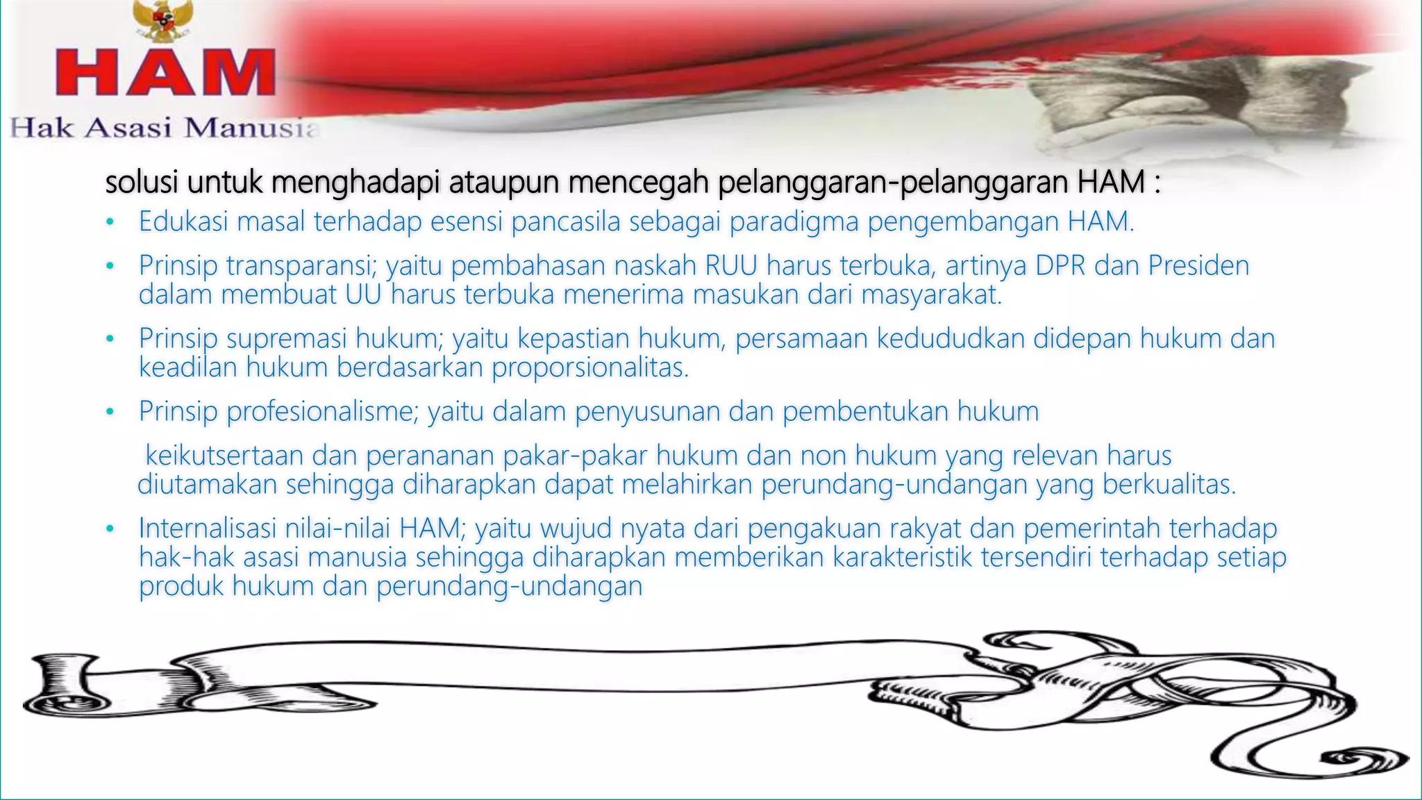 Pancasila sebagai paradigma pengembangan HAM | PPT