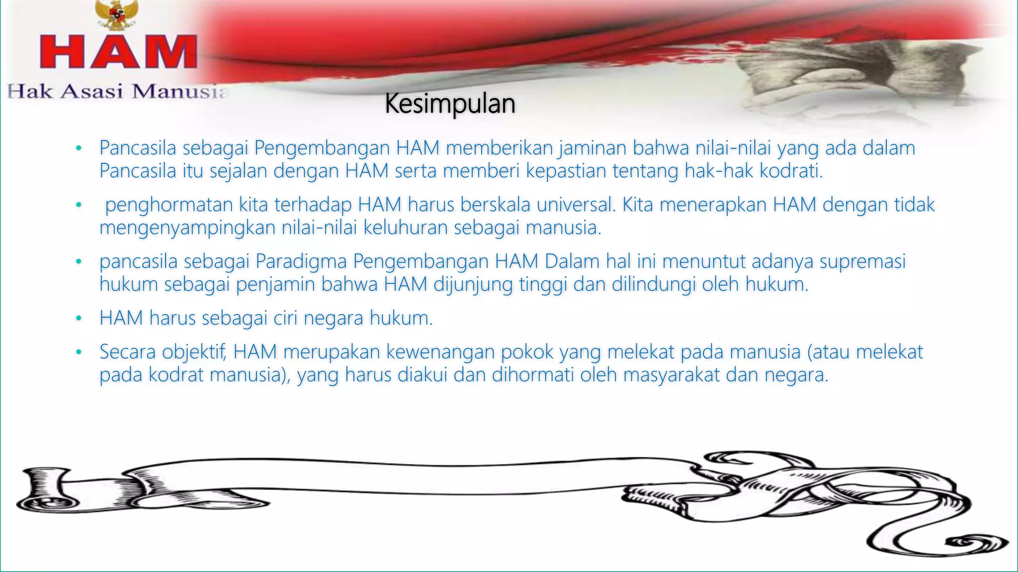 Pancasila sebagai paradigma pengembangan HAM | PPT