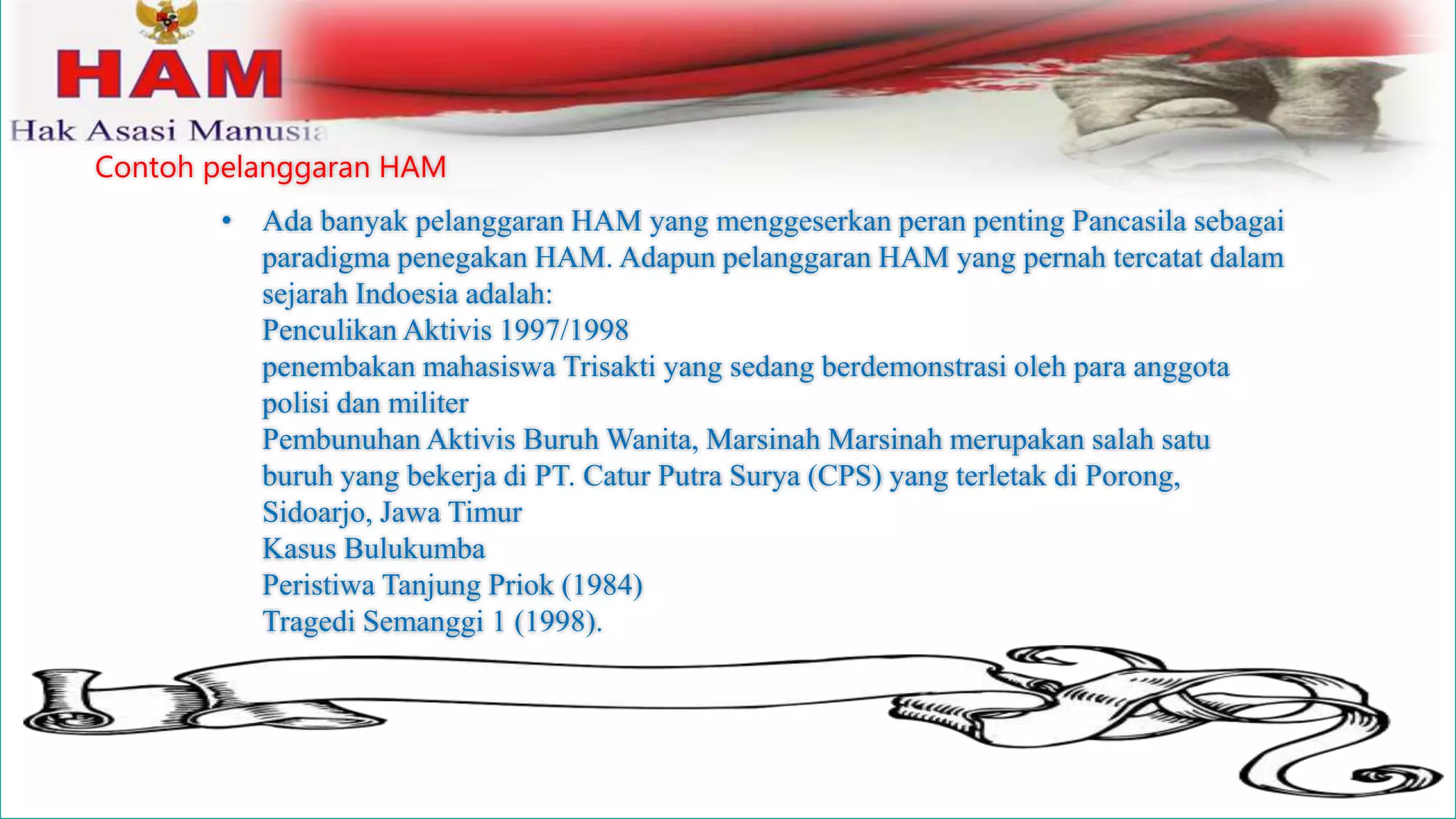 Pancasila sebagai paradigma pengembangan HAM | PPT