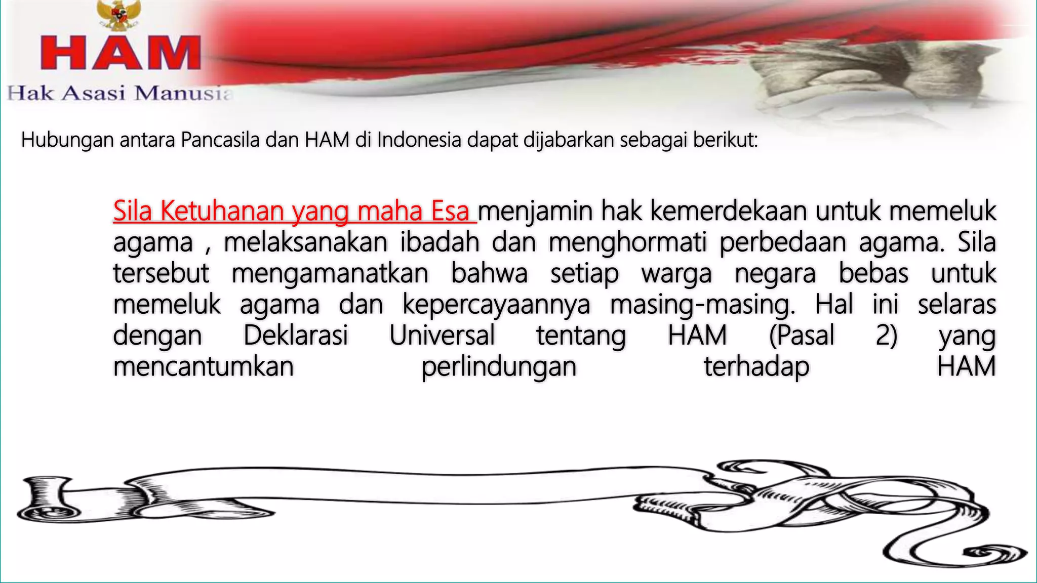 Pancasila sebagai paradigma pengembangan HAM | PPT