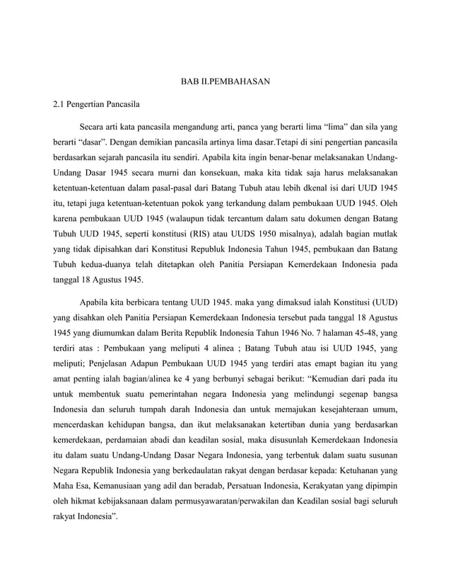 Pancasila sebagai paradigma pengembangan hukum | DOC