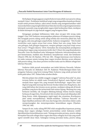 Pancasila Simbol Harmonisasi Antar Umat Bergama Di Indonesia - Ulya | PDF