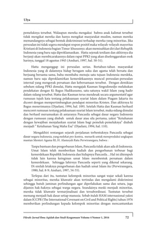 Pancasila Simbol Harmonisasi Antar Umat Bergama Di Indonesia - Ulya | PDF