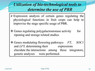 Advances in use of plant bio-regulators for fruit production-includes ...