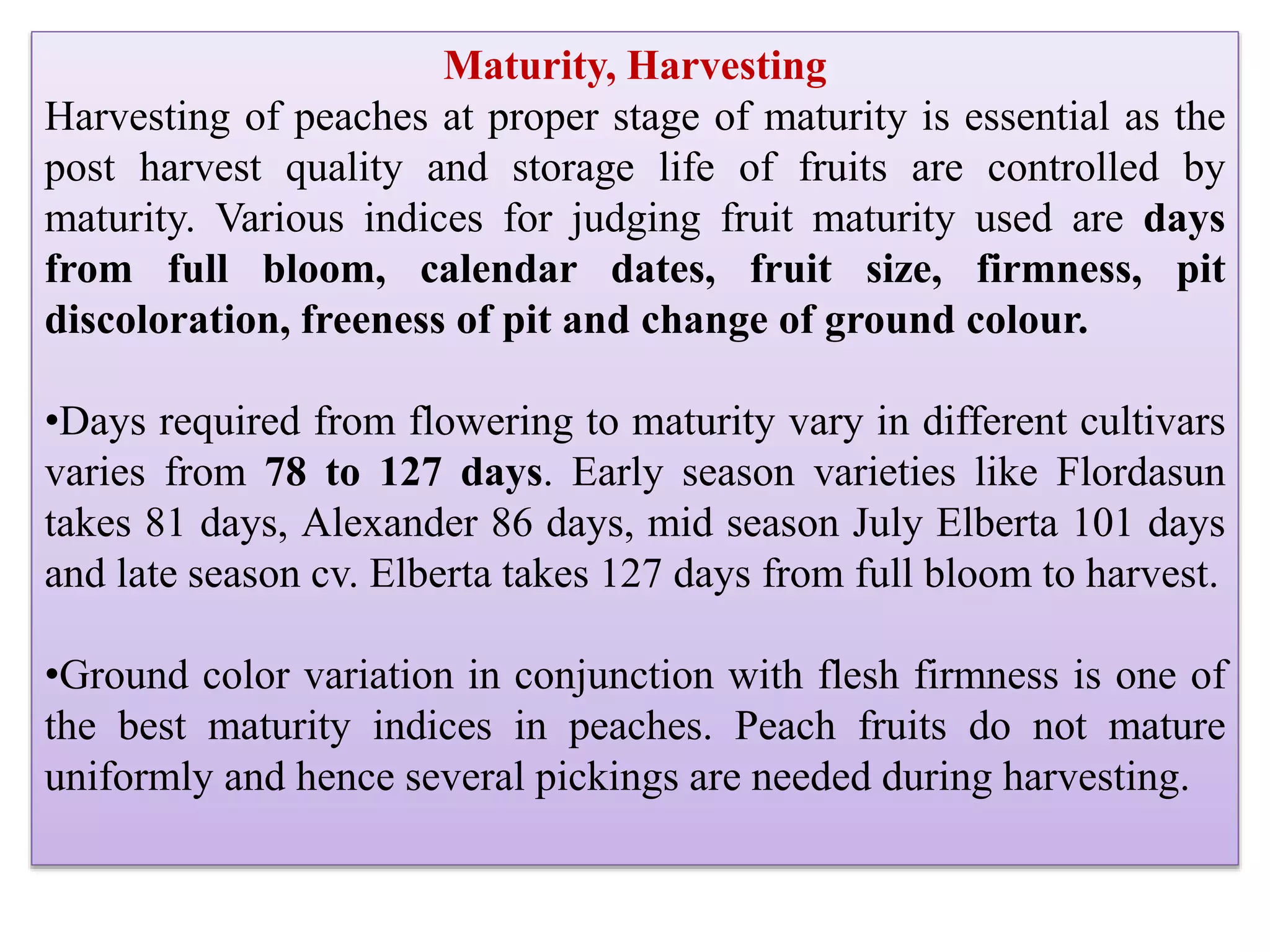 Advances in peach production | PPTX