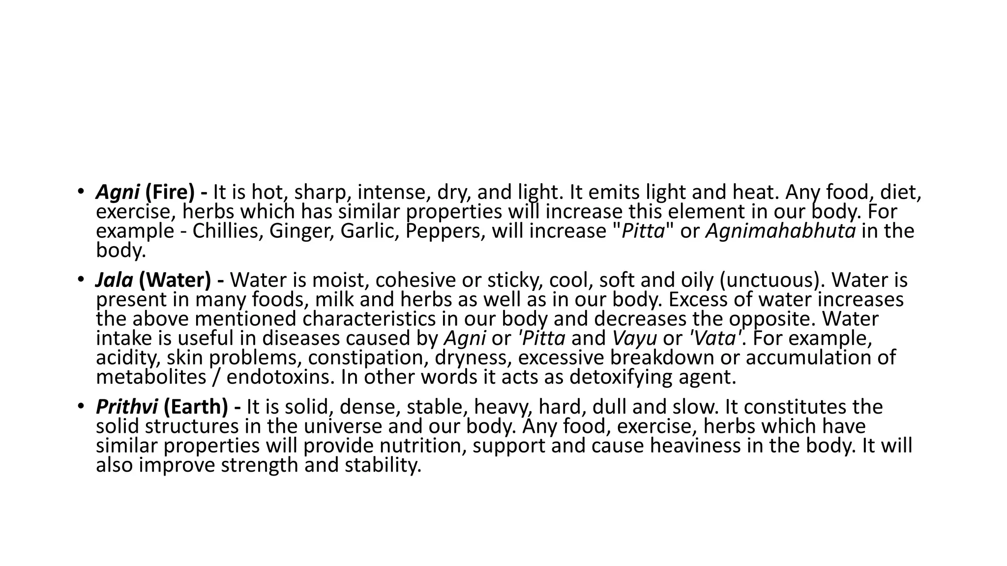 Pancha Mahabhuta PPT Dr. Sujit Kumar MD Kriya Sharira | PPTX