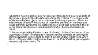 Pancha Mahabhuta PPT Dr. Sujit Kumar MD Kriya Sharira | PPTX