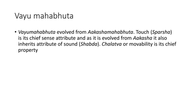 Pancha Mahabhuta PPT Dr. Sujit Kumar MD Kriya Sharira | PPTX