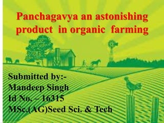 Panchagavya astonishing product in organic farming | PDF