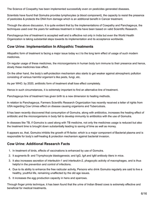 Panchagavya (uses benefits and preparation) | PDF