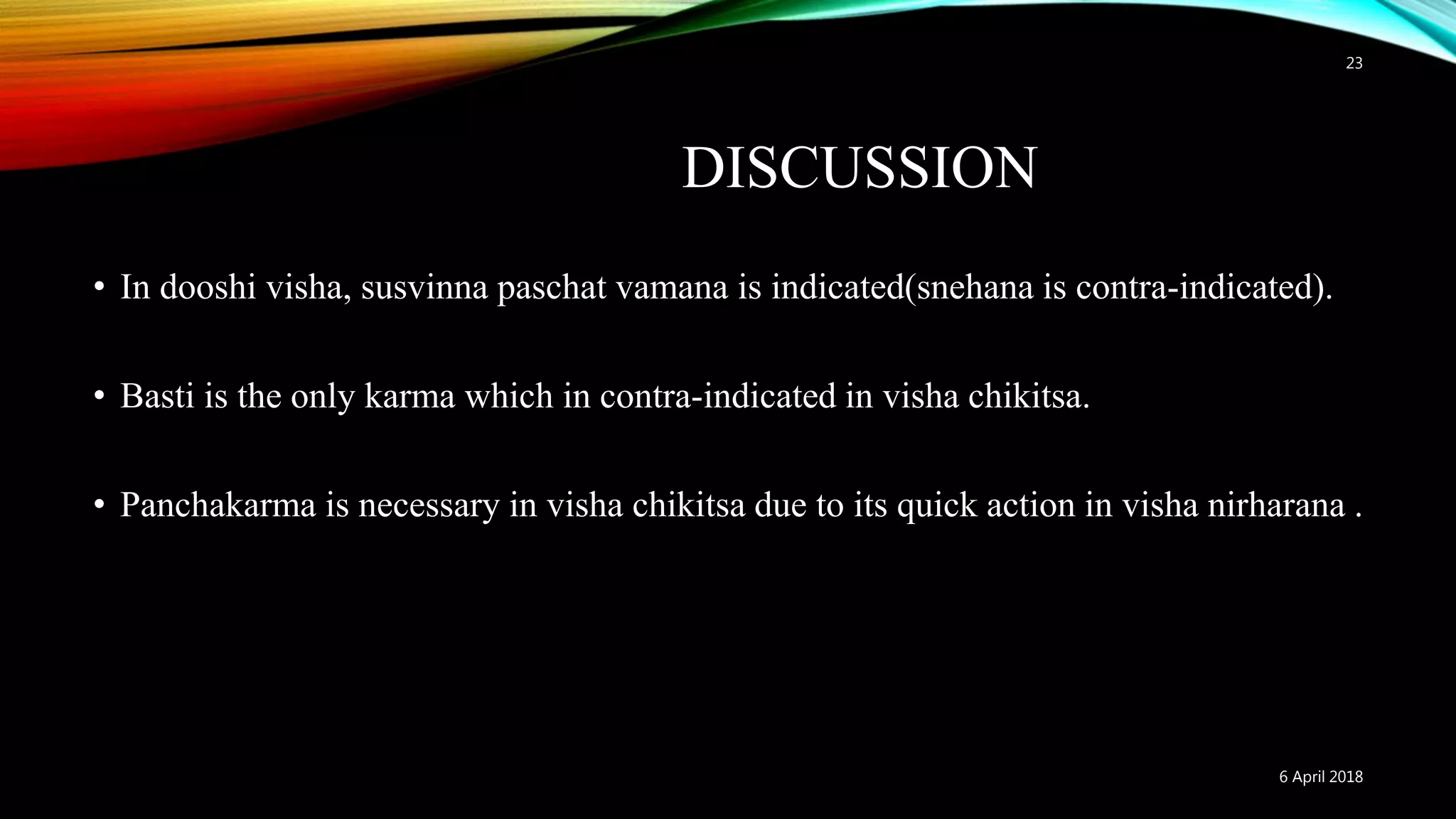 Panchakarma in Agada Tantra | PPTX