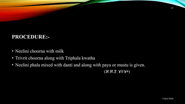 Panchakarma in Agada Tantra | PPTX