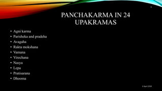 Panchakarma in Agada Tantra | PPTX