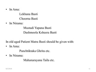 Panchakarma in pakshaghata | PPTX