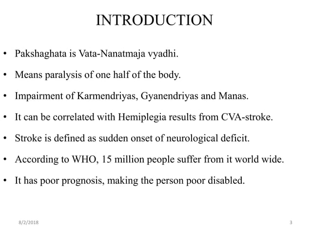 Panchakarma in pakshaghata | PPTX