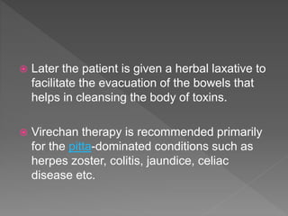 Panchakarma Treatment in Ayurveda | PPTX