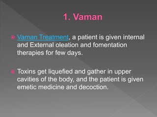 Panchakarma Treatment in Ayurveda | PPTX