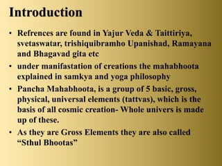 Panchamahabuta & health | PPT