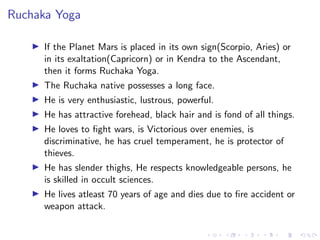 Panchamahapurush yoga in Vedic astrology | PDF