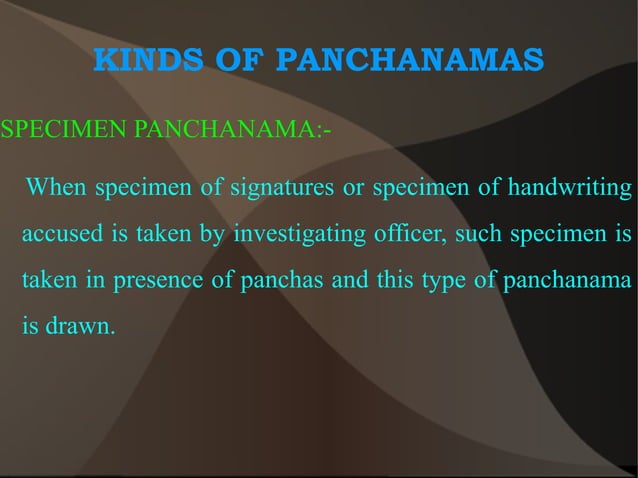 Panchanama | PPT | Law