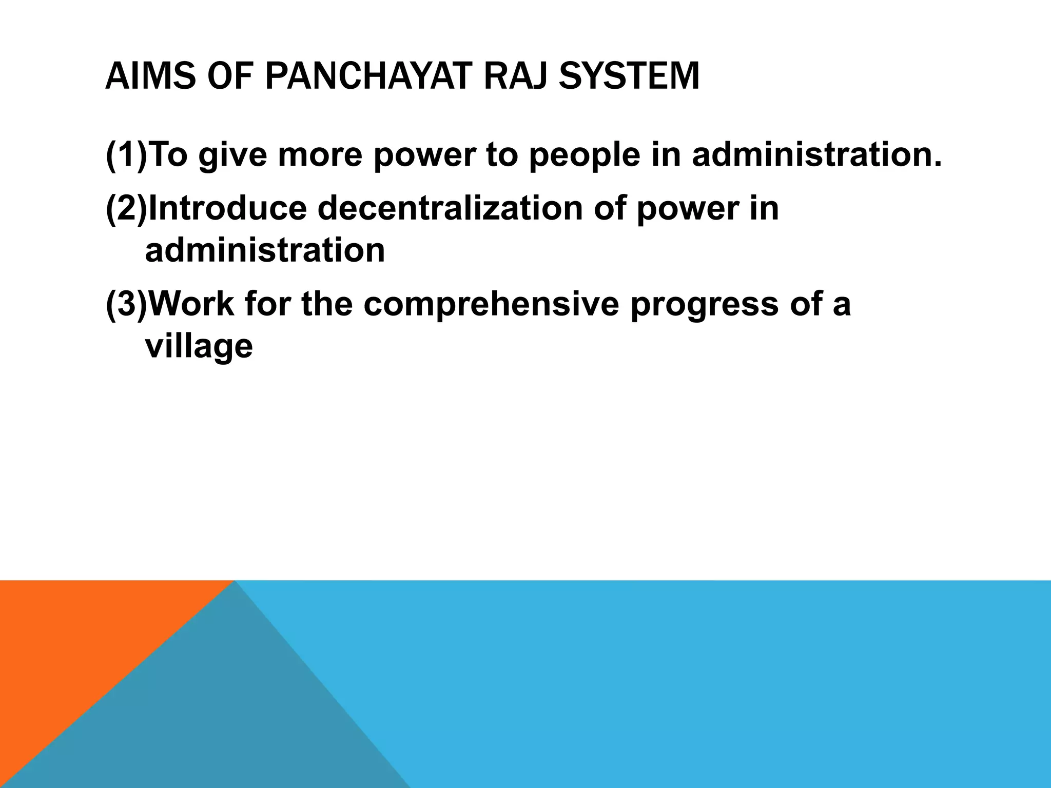 Panchayat System in India | PPTX