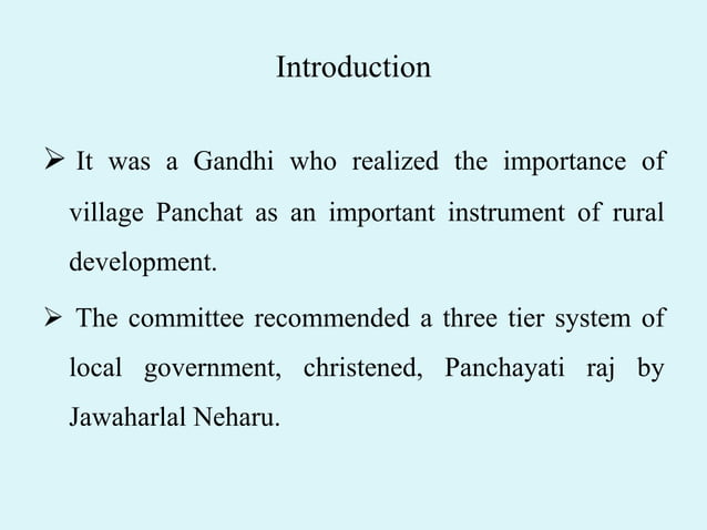 Panchayati raj system in india and basic information | PPTX | Civic ...