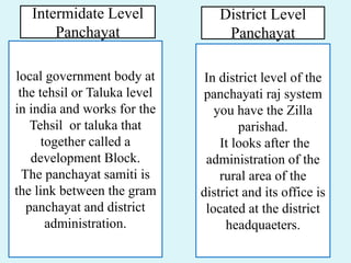 Panchayati raj system in india and basic information | PPTX | Civic ...