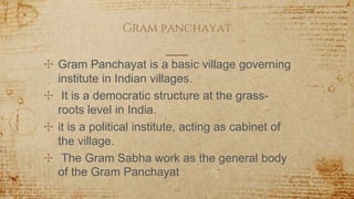 Panchayati raj system | PPTX