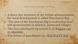 Panchayati raj system | PPTX