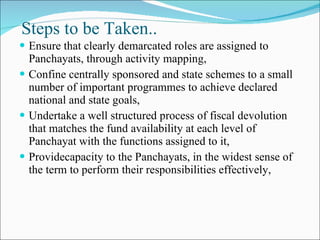 Panchayti Raj | PPT | Politics