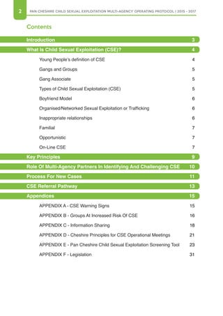 Pan Cheshire CSE Protocol | PDF