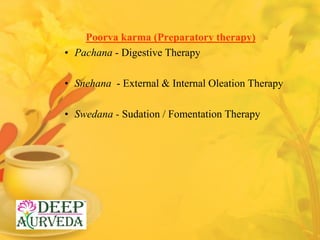 Panchkarma PPT- By Dr. Baldeep Kour | PDF