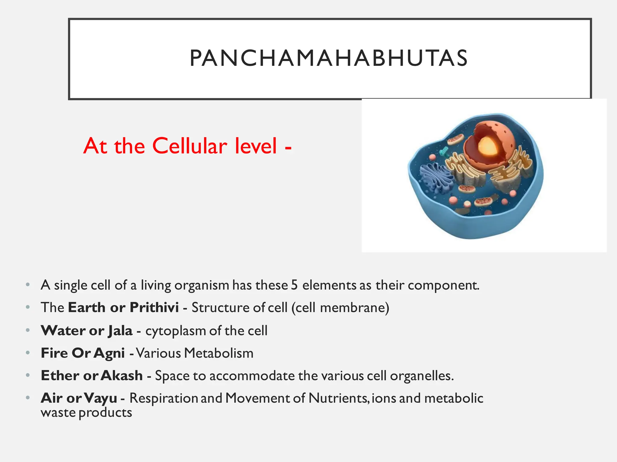 Panch Mahabhutas, or the five great elements, is a fundamental concept ...