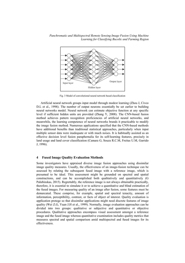 Panchromatic and Multispectral Remote Sensing Image Fusion Using Machine Learning for ...