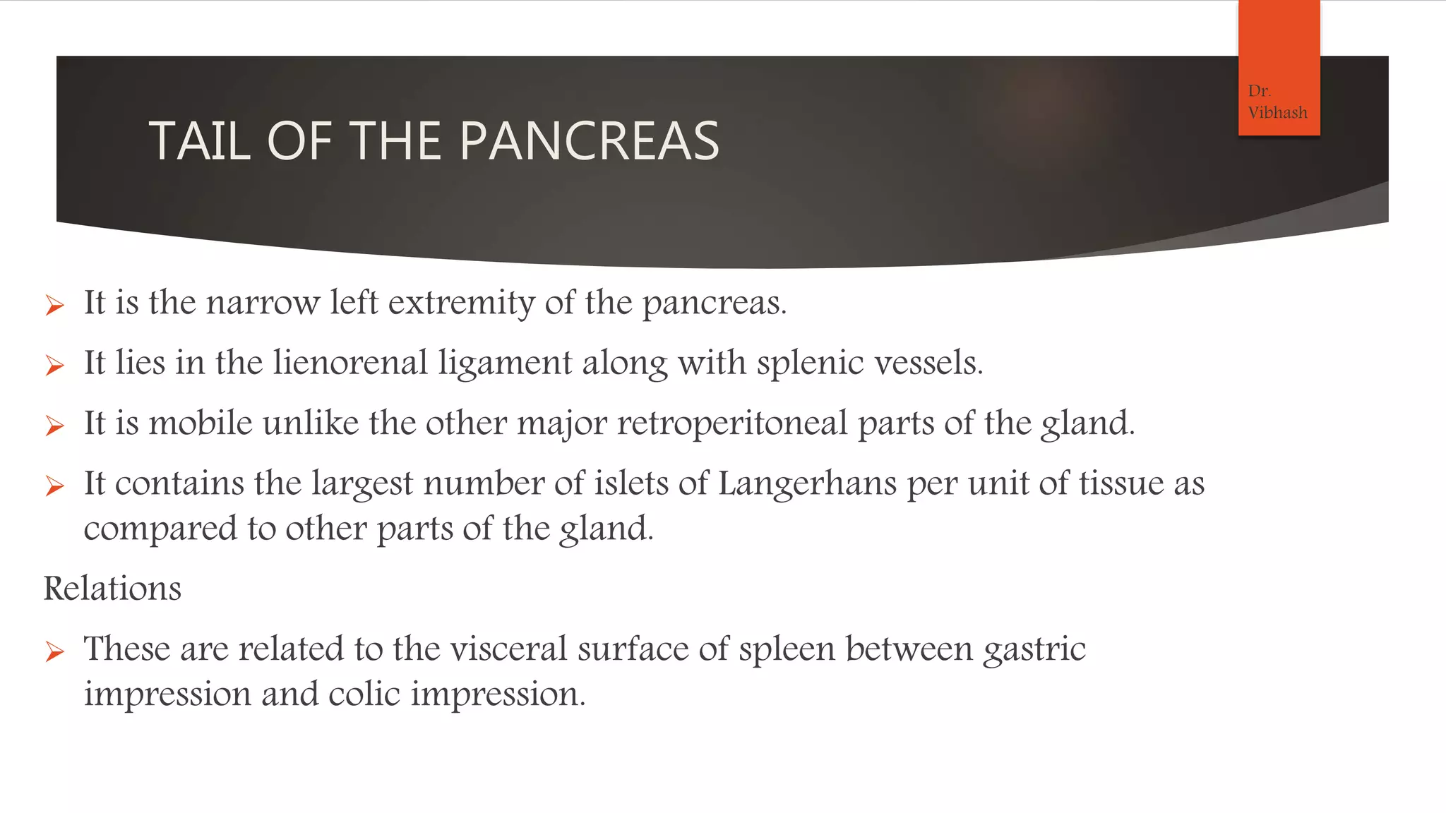 Anatomy of Pancreas | PPTX