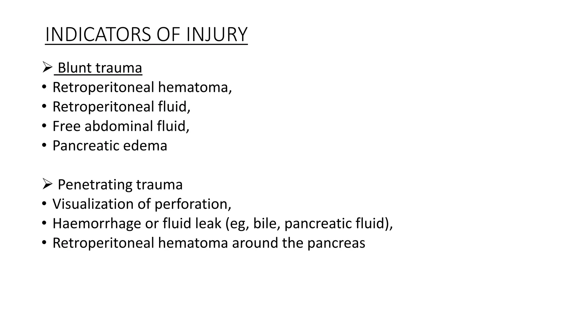 Pancreatic trauma | PPTX