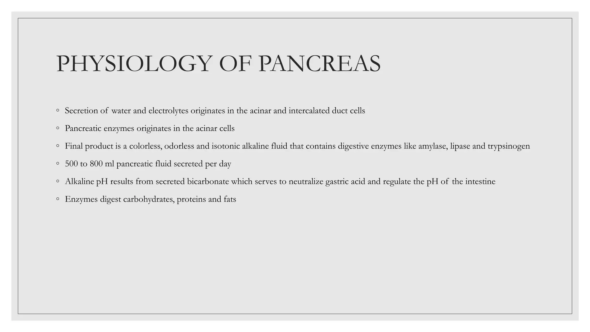 ANATOMY AND PHYSIOLOGY OF PANCREAS PPTX. | PPTX