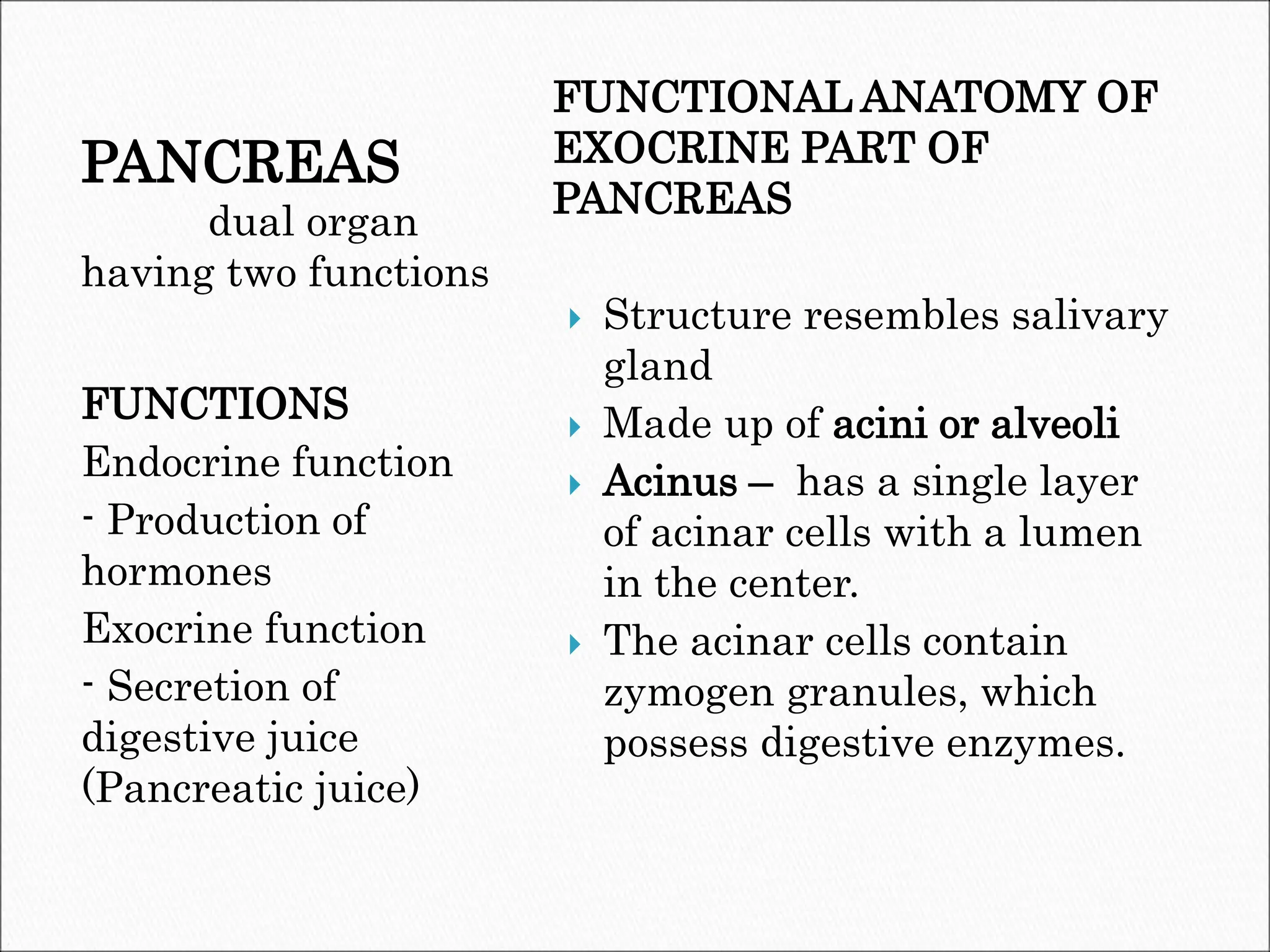 PANCREAS.ppt DIGESTIVE SYSTEM PHYSIOLOGY | PPT