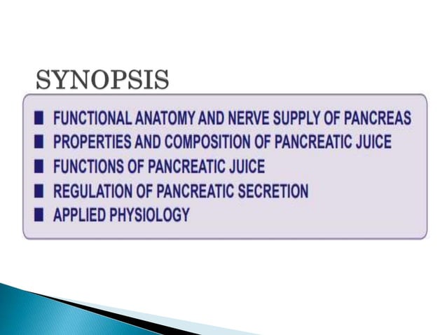 PANCREAS.ppt DIGESTIVE SYSTEM PHYSIOLOGY | PPT
