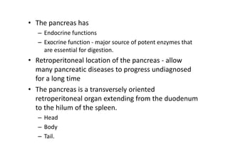 Pancreas.pdf pathology’s and diseases dysfunction | PDF | Digestive ...