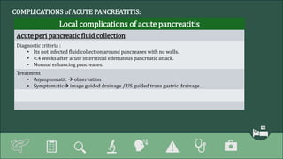 ACUTE AND CHRONIC PANCREATITIS AND ITS MANAGEMENT pptx | PPTX
